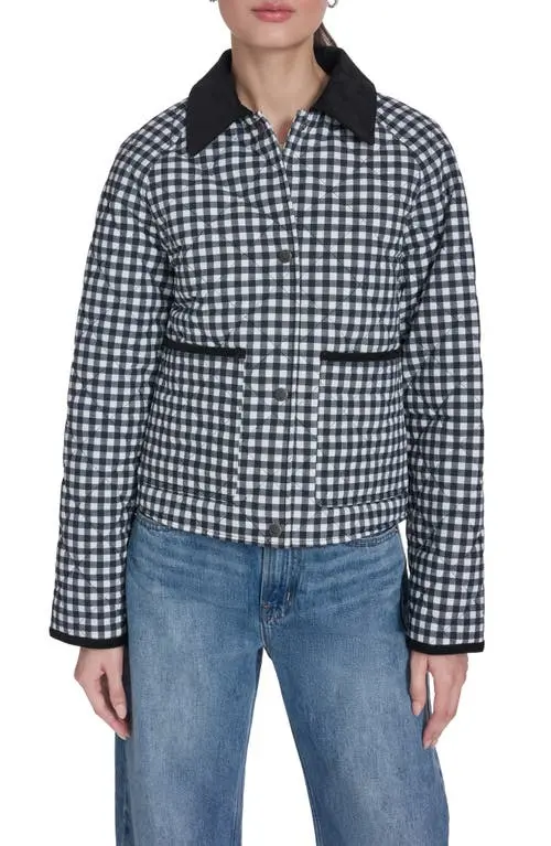 LEVI'S Quilted Barn Jacket - Black/white Gingham