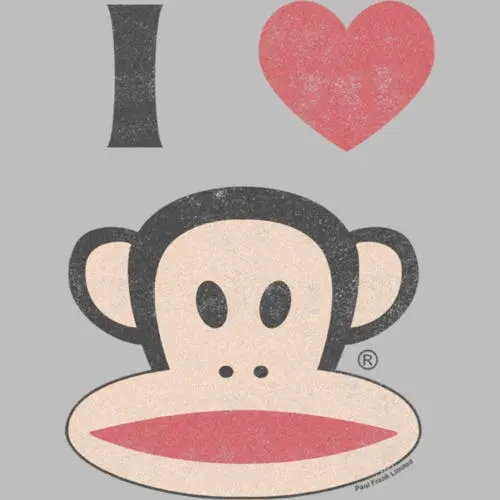 PAUL FRANK Distressed I Heart Julius Graphic T-shirt