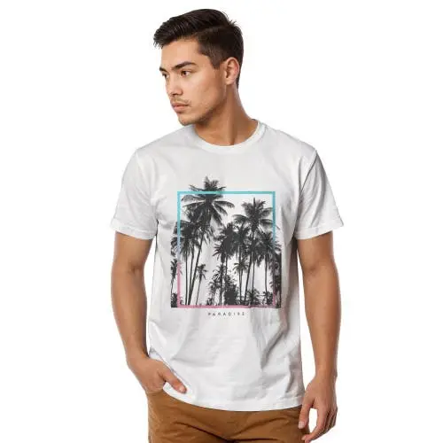 LOST GODS Tropical Paradise Frame Short Sleeve Graphic T-shirt