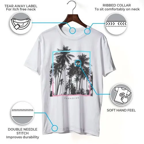 LOST GODS Tropical Paradise Frame Short Sleeve Graphic T-shirt