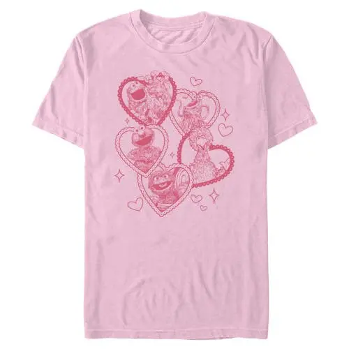 SESAME STREET® Sesame Street Heart Framed Characters Graphic T-shirt