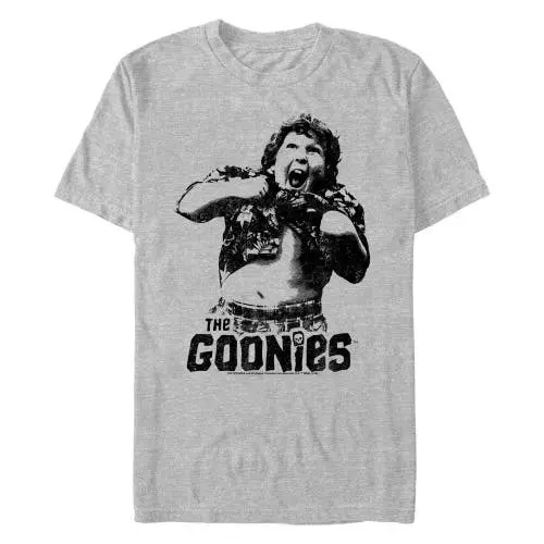 THE GOONIES Artistic Chunk Graphic T-shirt - Athletic Heather