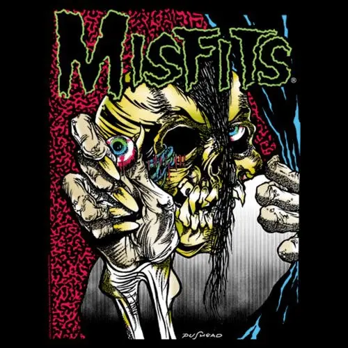 MISFITS Colorful Eye Skull Poster Graphic T-shirt