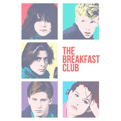 THE BREAKFAST CLUB Pop Art Character Portraits Short Sleeve Graphic T-shirt
