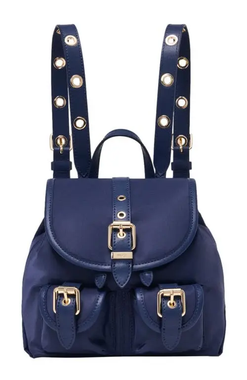 Maje Mini Leather And Nylon Backpack