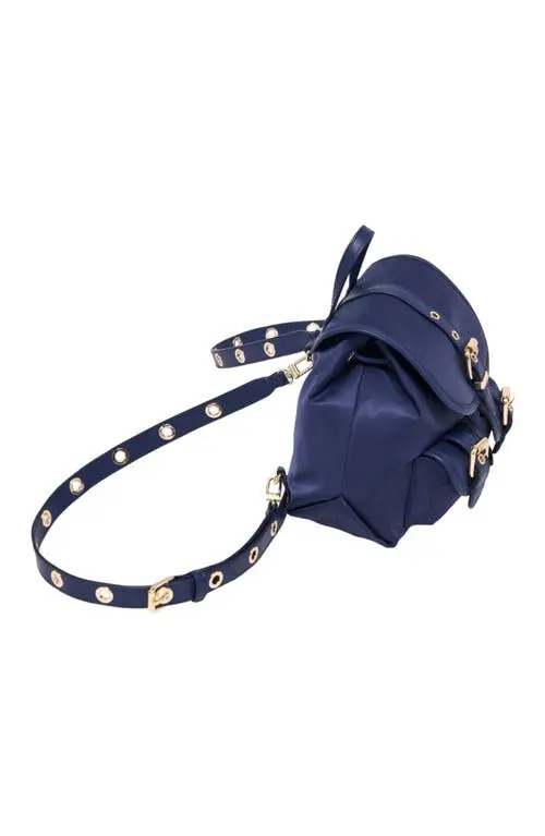 Maje Mini Leather And Nylon Backpack