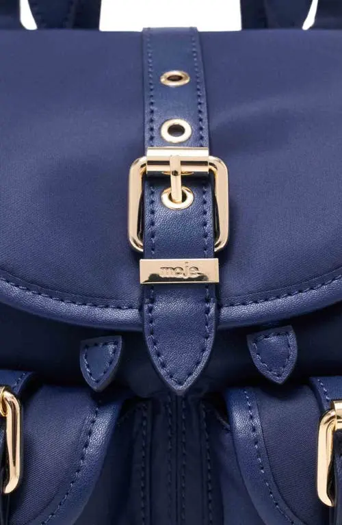 Maje Mini Leather And Nylon Backpack