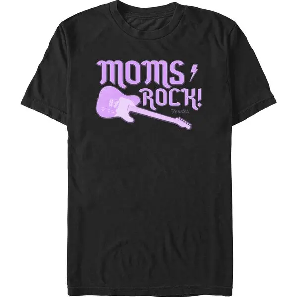 FENDER Moms Rock Purple Guitar Graphic T-shirt