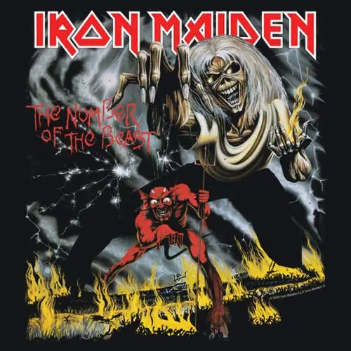 IRON MAIDEN The Number Of The Beast Short Sleeve Graphic T-shirt