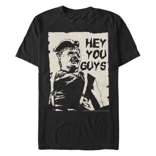 THE GOONIES Sloth Hey You Guys Graphic T-shirt - Black