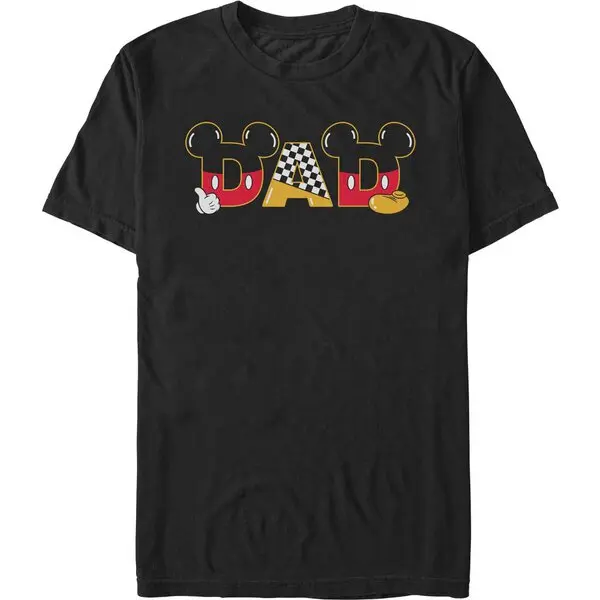 MICKEY & FRIENDS Dad Mice Pattern Short Sleeve Graphic T-shirt