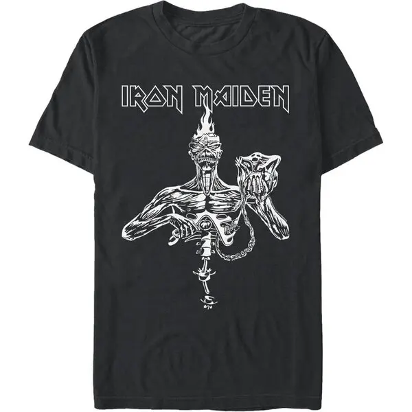 IRON MAIDEN Seventh Son Of A Seventh Son And White Graphic T-shirt - Black