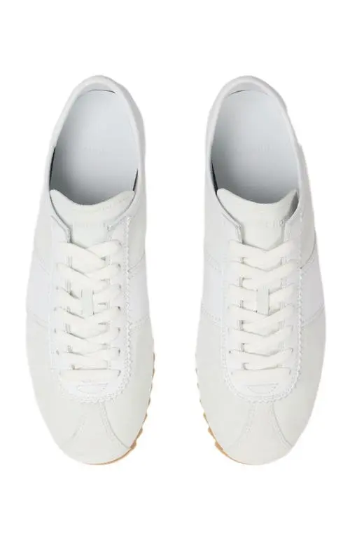 Sandro Leather And Suede Low-top Trainers