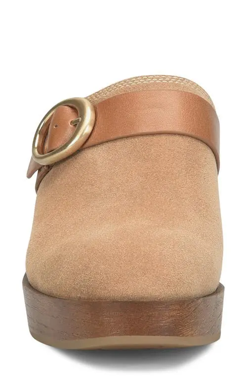 SOFFT Giovanna Leather Mule With Buckle Detail - Desert