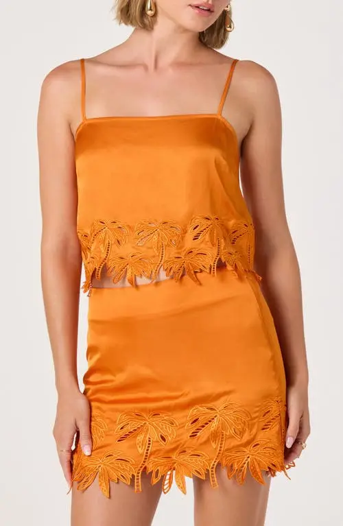 Astr The Label Dawn Embroidery Detail Camisole - Sunset