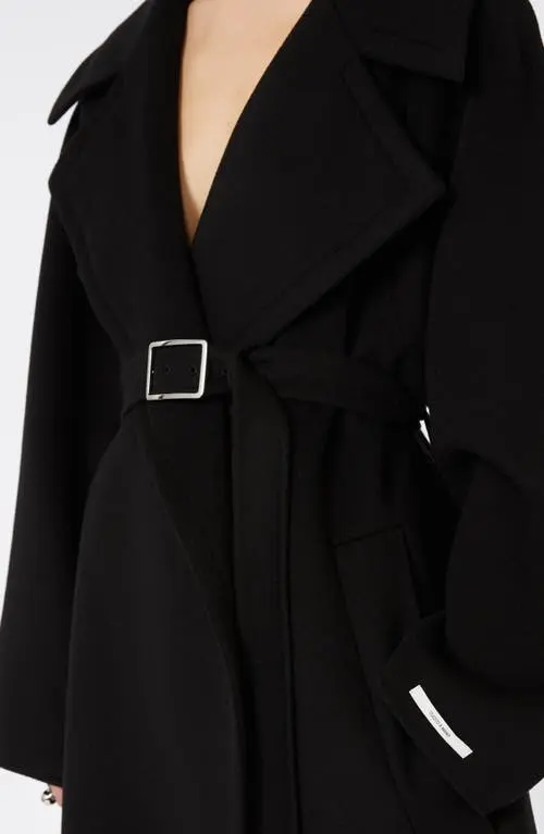 Sportmax Pagine Belted Virgin Wool Coat