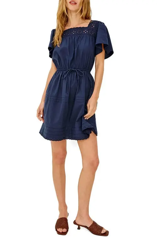 Rails Gale Eyelet Detail Cotton Minidress