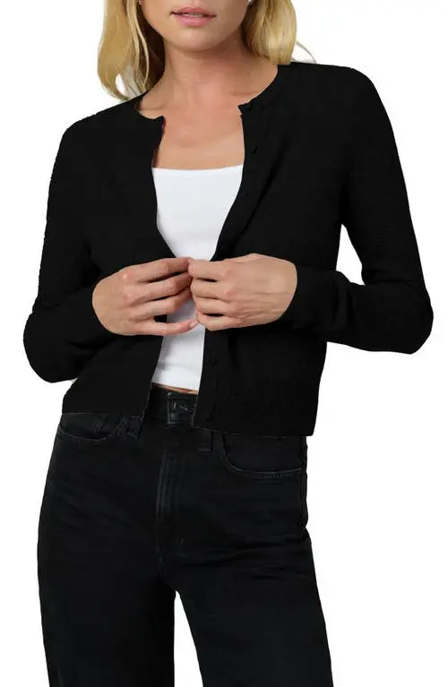 Joe's Jeans Dani Crop Cashmere Cardigan - Black
