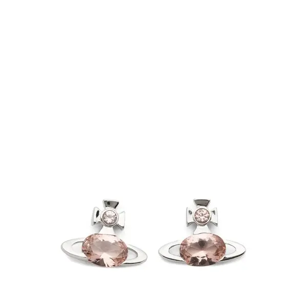 VIVIENNE WESTWOOD Tone Crystal Orb Stud Earrings - Silver