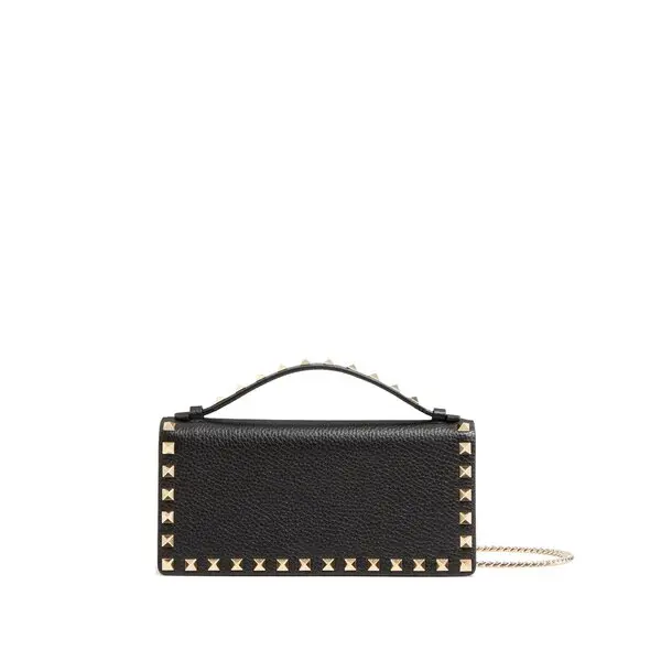 Valentino Garavani Leather Studded Tote Bag - Black