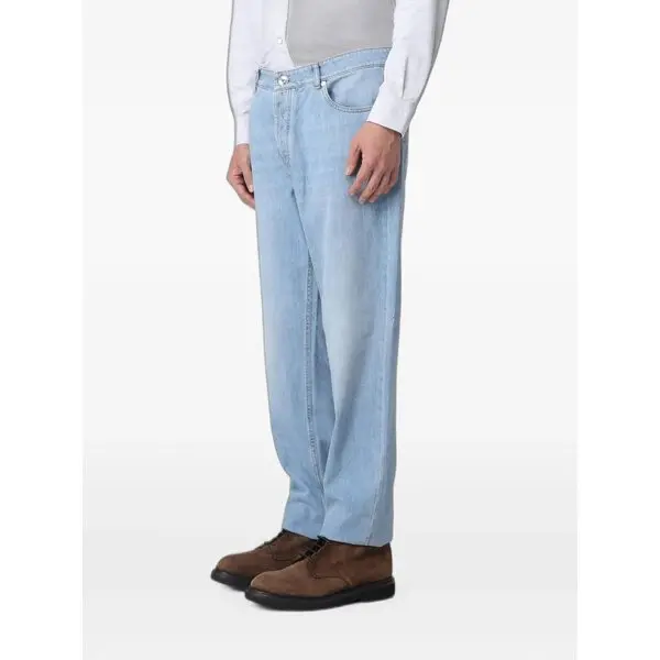 Brunello Cucinelli Tailored Stretch-cotton Trousers - Blue