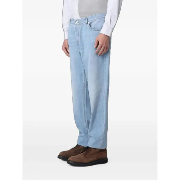 Brunello Cucinelli Tailored Stretch-cotton Trousers - Blue