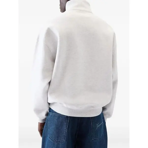 Jacquemus Grey Cotton Quarter-zip Sweatshirt - Gray