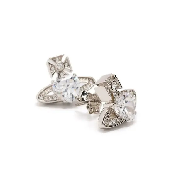 VIVIENNE WESTWOOD Plated Crystal Orb Stud Earrings