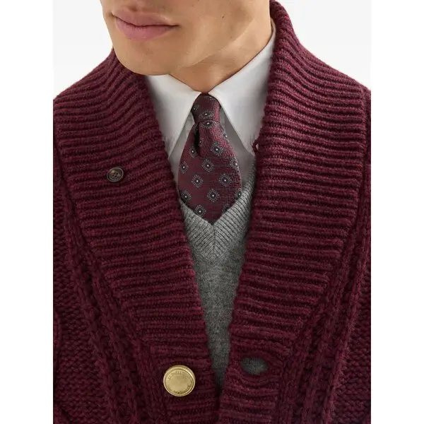 Brunello Cucinelli Silk Neck Tie - Red