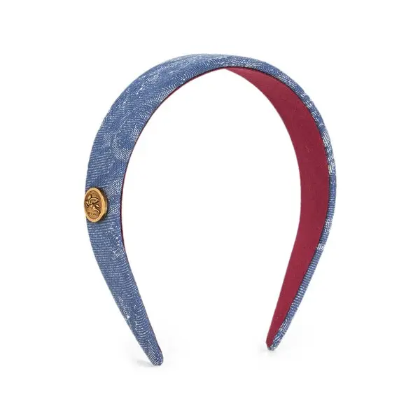 Etro Hair Band With Pegaso Detail - Blue