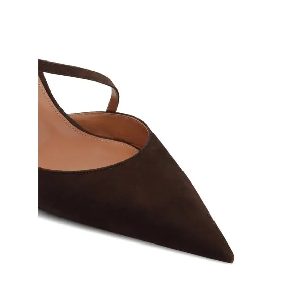 AQUAZZURA Suede Stiletto Pumps - Brown