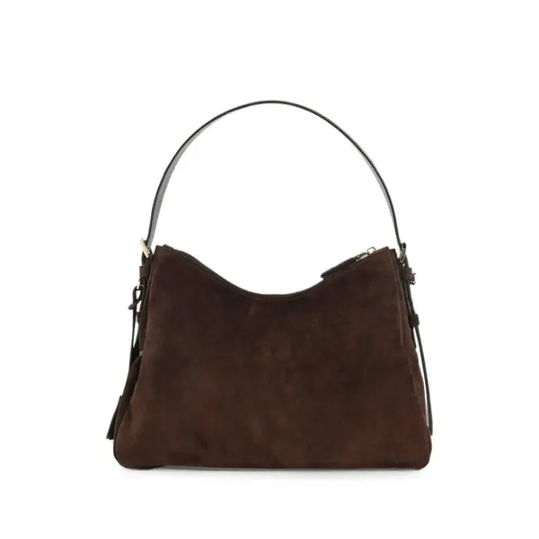 Prada Suede Shoulder Bag - Brown