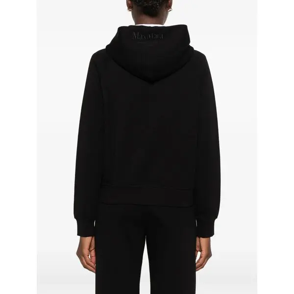 Max Mara Zip-up Hoodie With Rear Logo Embroidery