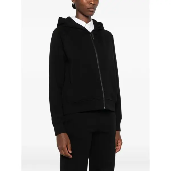Max Mara Zip-up Hoodie With Rear Logo Embroidery