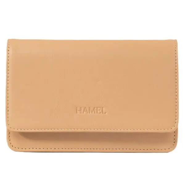 HAMEL ATELIER Salina Leather Crossbody Bag - Beige/black