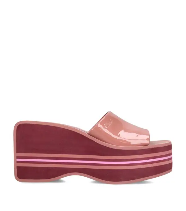 Chloé Swimming Cool Wedge Sandals 90 - Pink