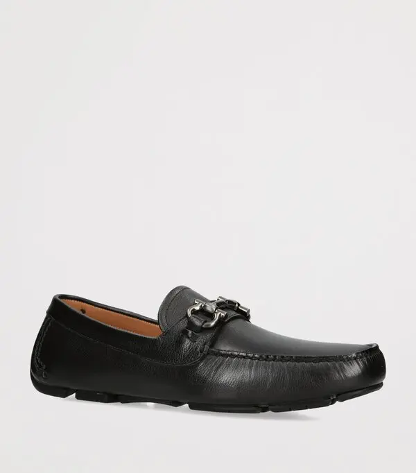 FERRAGAMO Leather Parigi Driving Shoes
