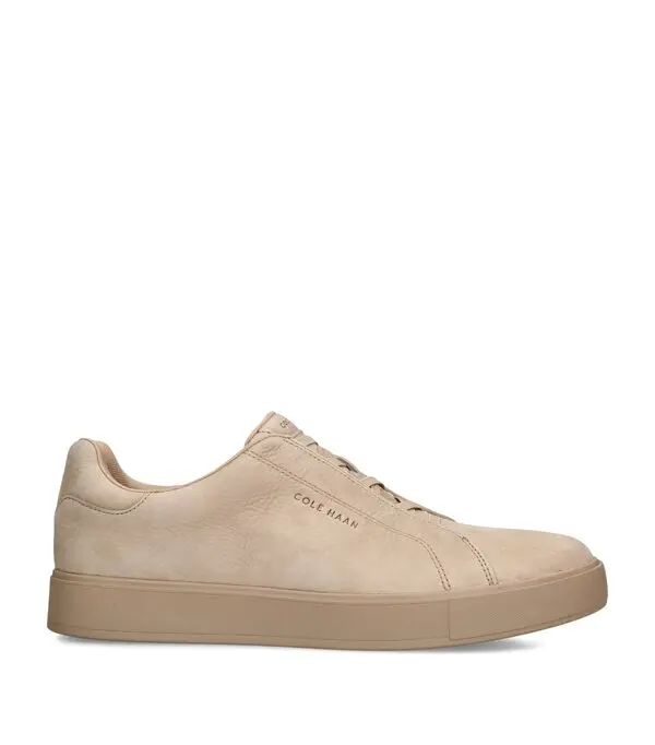 Cole Haan Leather Grandprø Luxe Slip-on Sneakers - Brown
