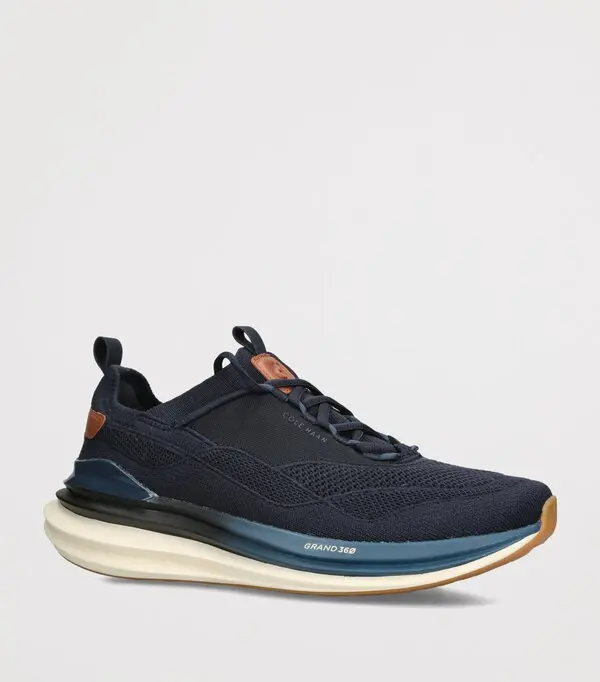 Cole Haan Riginalgrand Quadstar Stitchlite Running Trainers - Navy