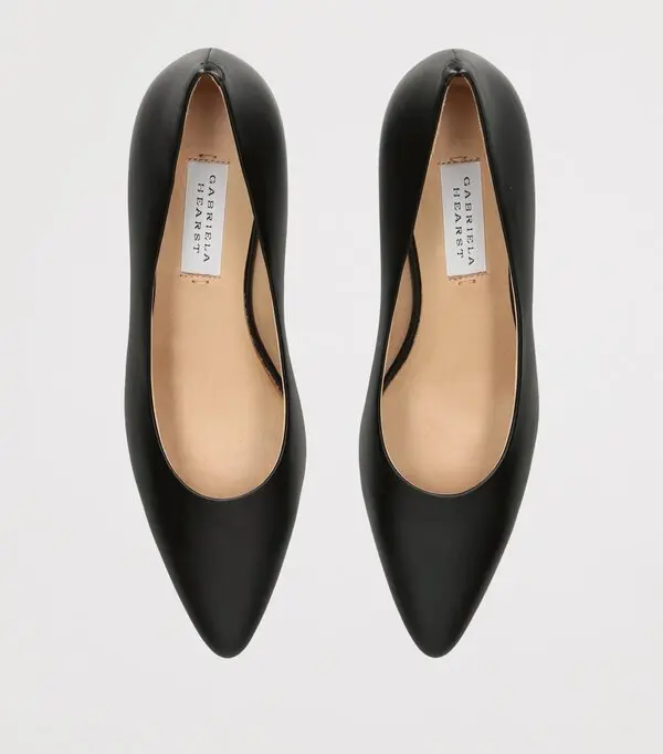 Gabriela Hearst Leather Peggy Heeled Pumps 50