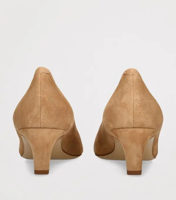 Gabriela Hearst Suede Peggy Heeled Pumps - Beige