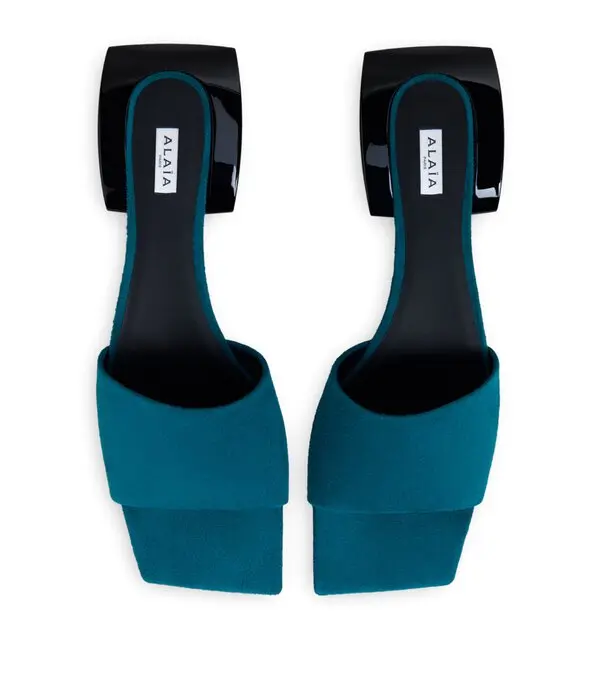 Alaïa Suede Ellipse Mules 30