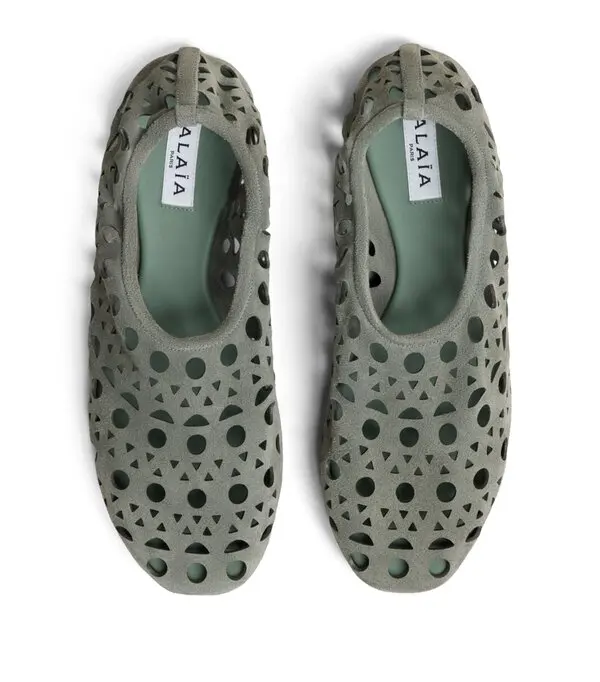 Alaïa Suede Vienne Ballet Flats