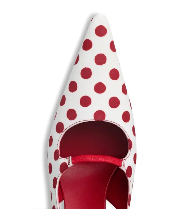 Alaïa Polka-dot Drop Slingback Pumps 80