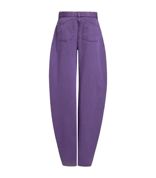 Alaïa Round High-rise Wide-leg Jeans
