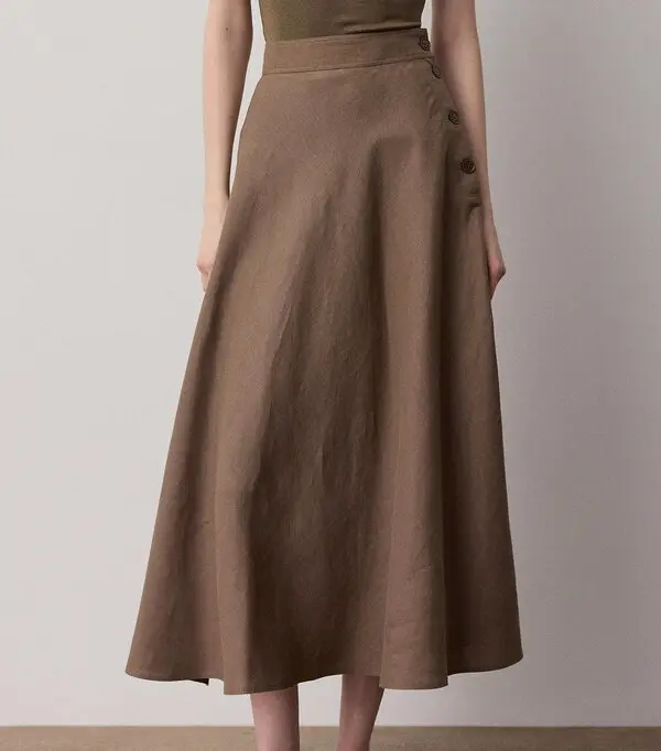 Ralph Lauren Linen Kenzie Skirt