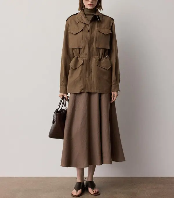 Ralph Lauren Linen Kenzie Skirt