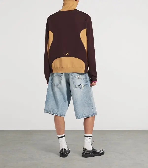 Balenciaga Stay Press Denim Shorts