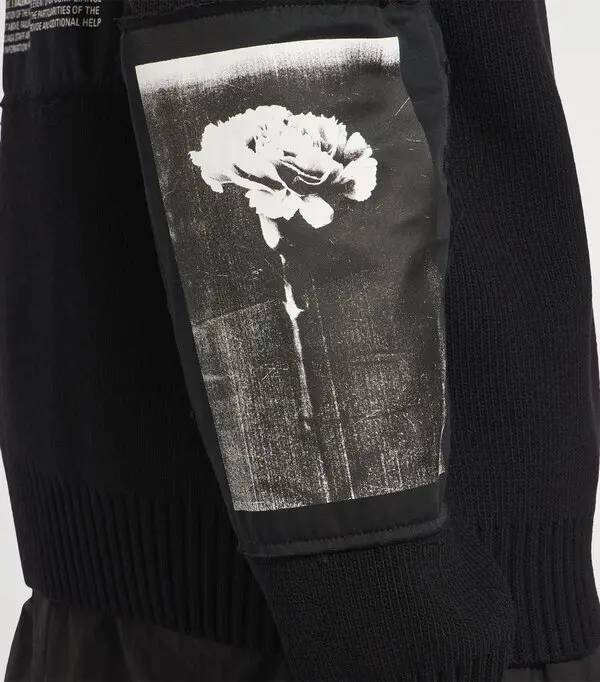 Balenciaga Wool Artwork Patch Zip-up Jacket
