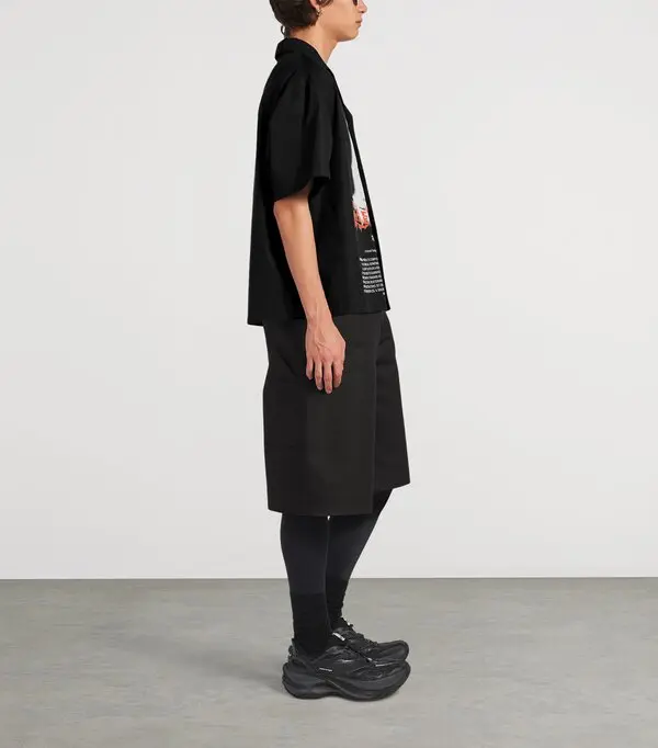 Balenciaga Graphic Print Bowling Shirt